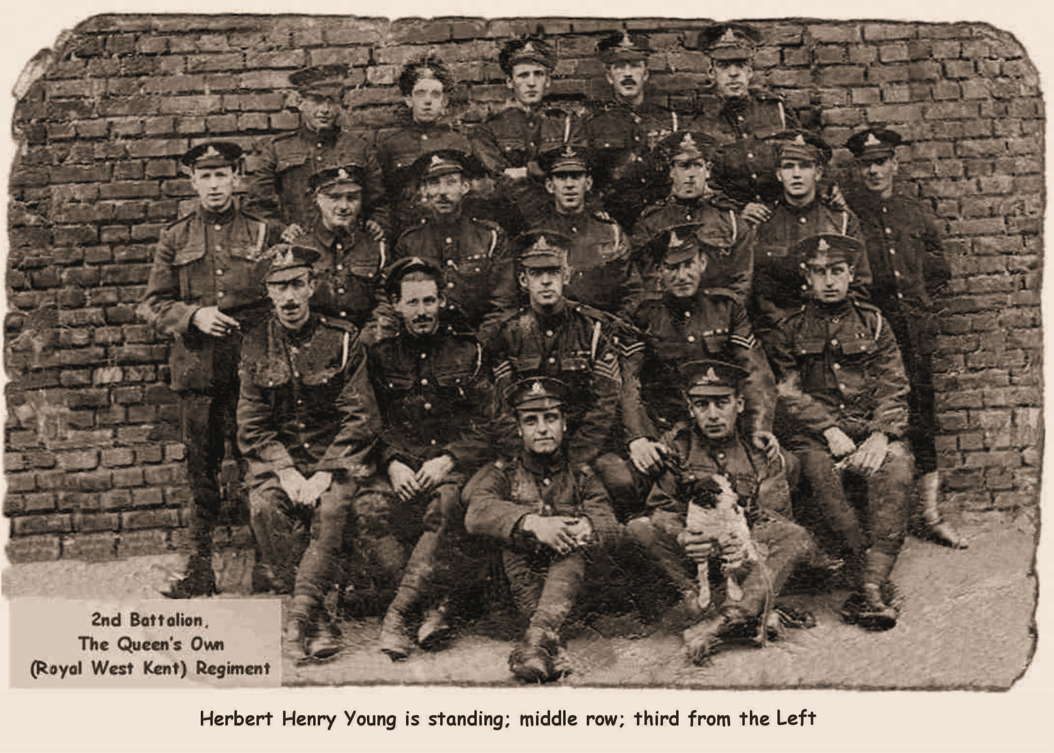 Herbert Henry WW1 with RWK Regiment (Original restored) - WW1Photos.org