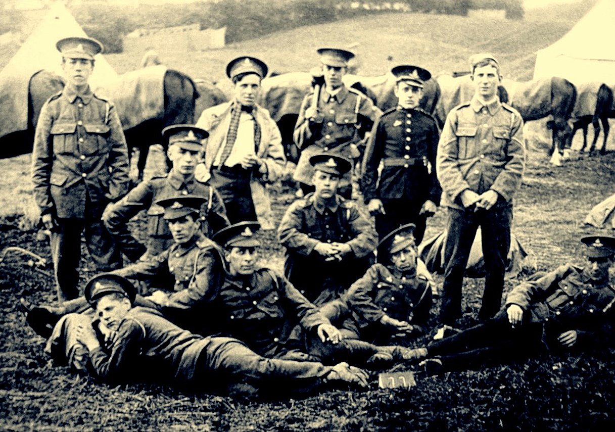 G1159 Royal Field Artillery group, with Corporal Thomas Pottage of ...